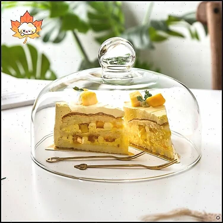 Стеклянная колпак для торта, защитная крышка от пыли для десертов, еда безопасная без свинца, европейский стиль