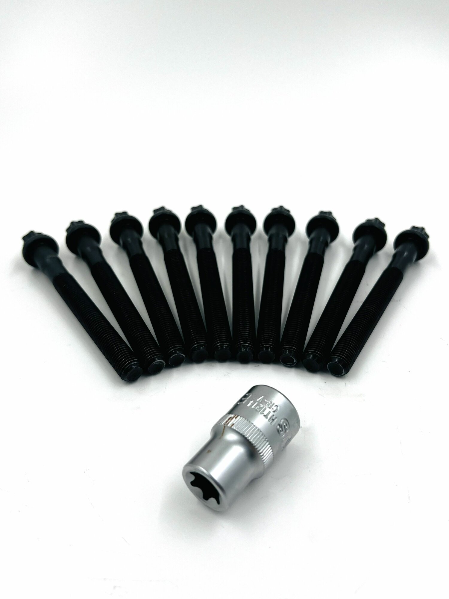 Болт головки блока цилиндров ГБЦ нового образца подходит для ВАЗ Лада двигатель16 кл комплект 10 шт Болты ГБЦ