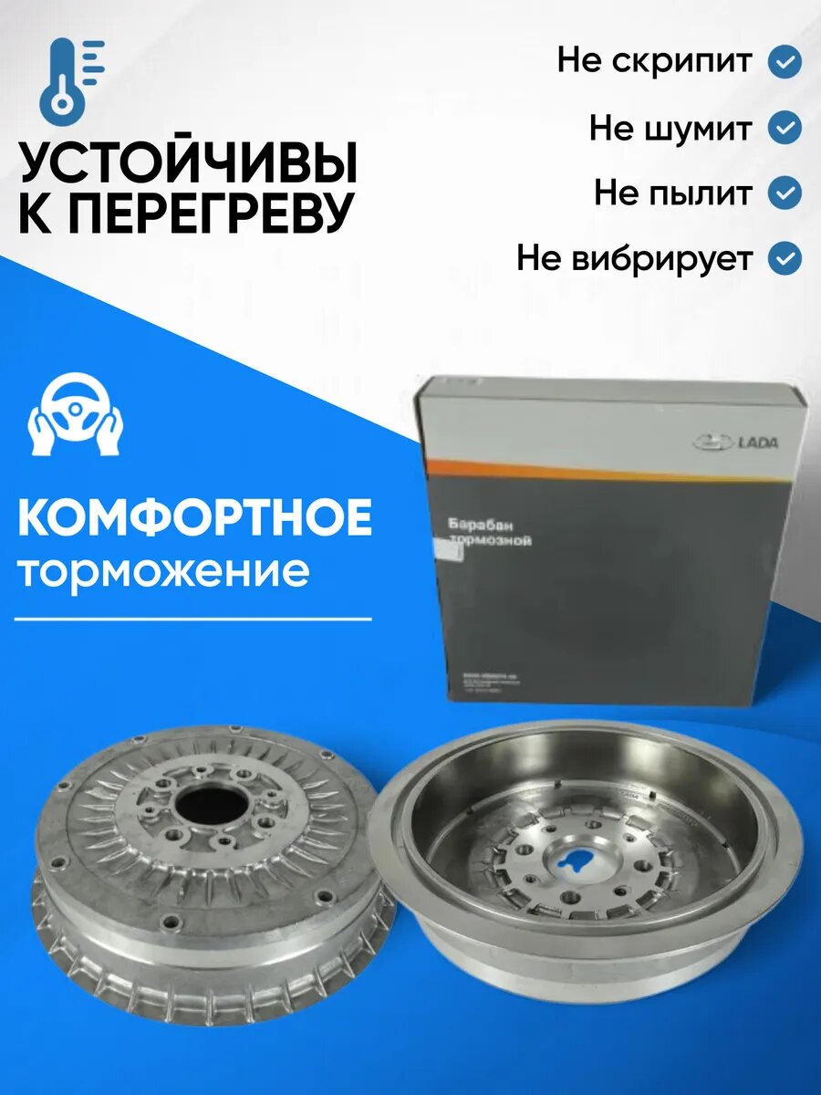 Барабан тормозной 2шт. ВАЗ 2101-2107