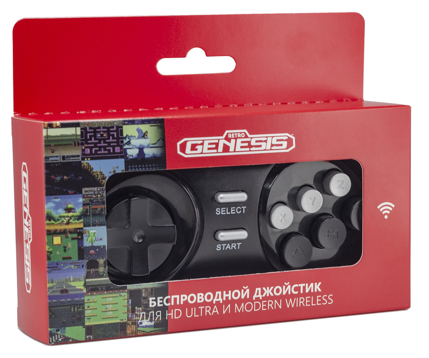 Retro Genesis Controller 16 Bit джойстик беспроводной для HD Ultra, P1