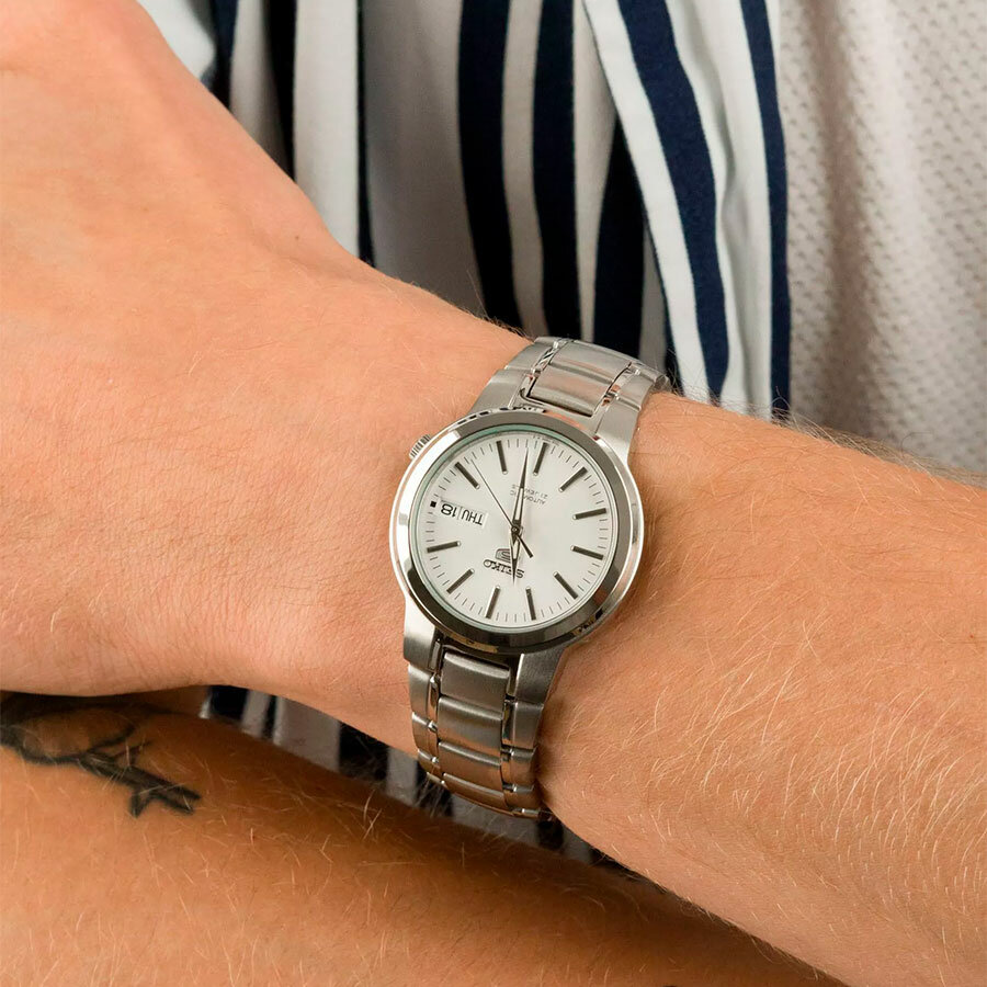 Наручные часы SEIKO SEIKO 5, белый — фото 1