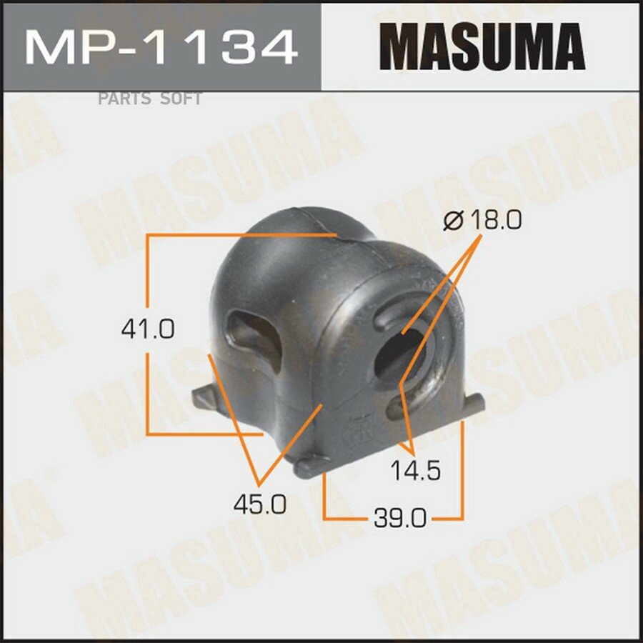 Втулка стабилизатора переднего MASUMA MP-1134 | цена за 1 шт
