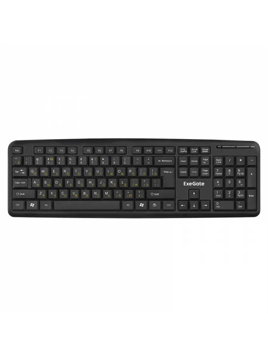 Клавиатура ExeGate LY-331 черный USB Color box