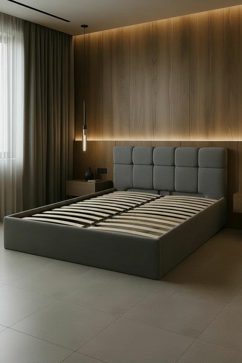 Кровать VIERO Селеста, разборная, мягкое изголовье, 180х200 см, с ортопедическим основанием и без подъемного механизма