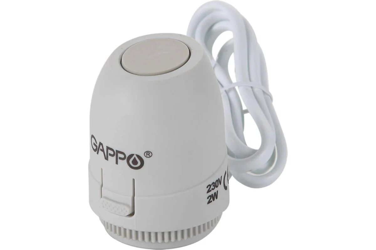 Сервопривод Gappo G462 220 В нормально закрытый с ABS‑корпусом IP54, угол поворота 90°, автоматический возврат и индикатор положения заслонки.