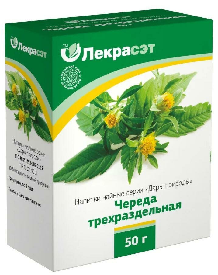 Чайный напиток Лекра-СЭТ Трава Череда трехраздельная, 50 г ТНП