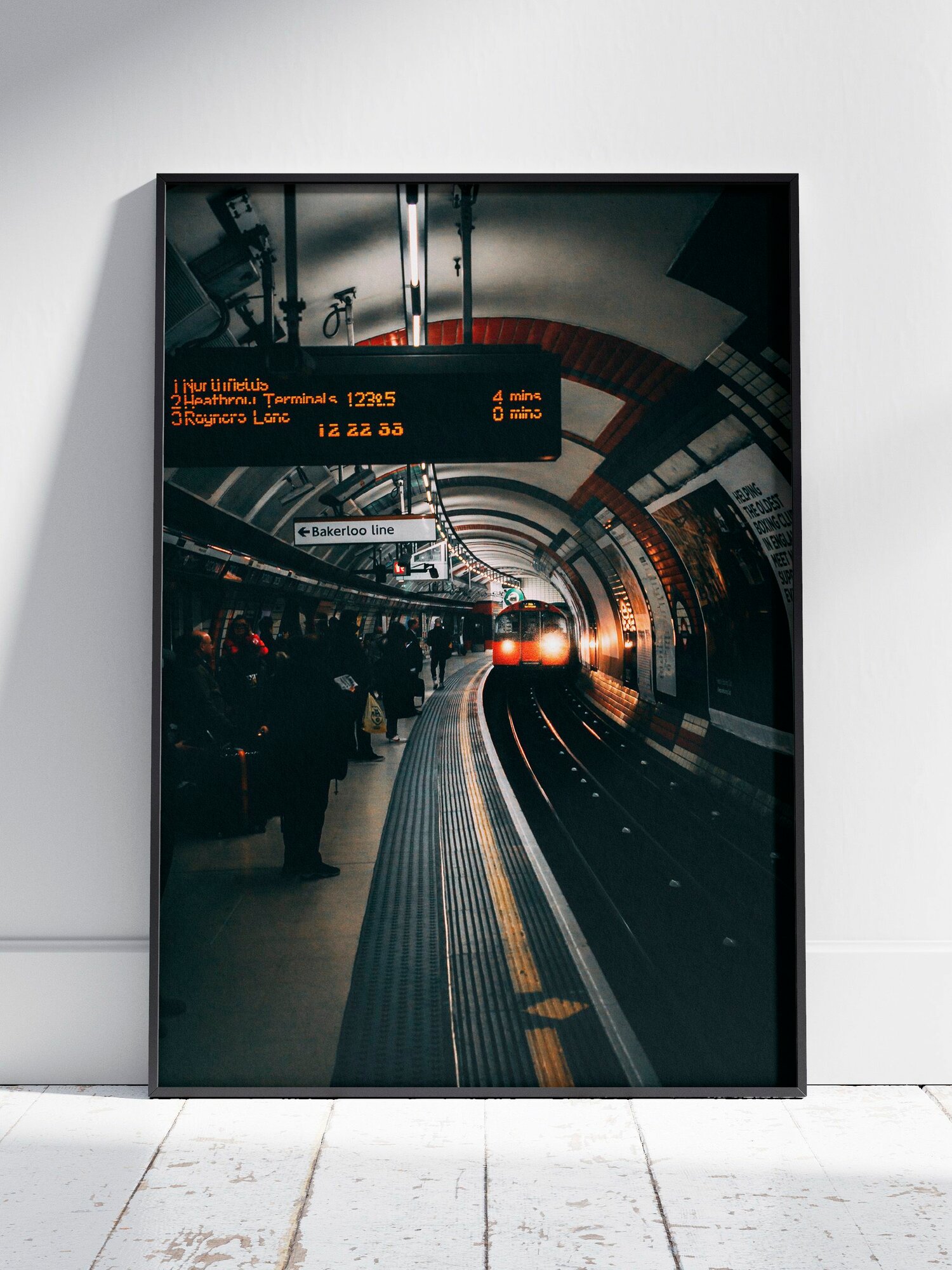 Плакат на стену для интерьера Метро (Метрополитен Лондон - London Metro 8) - Постер по городской инфраструктуре формата A4 (21x30 см)