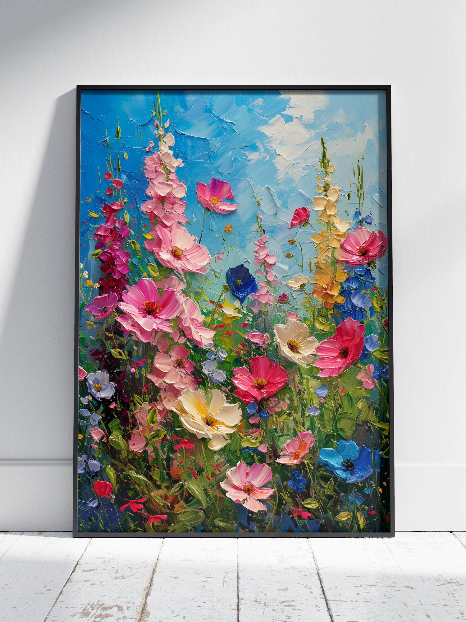 Плакат на стену для интерьера Цветы (Flowers 1) - Постер по флоре формата A4 (21x30 см)