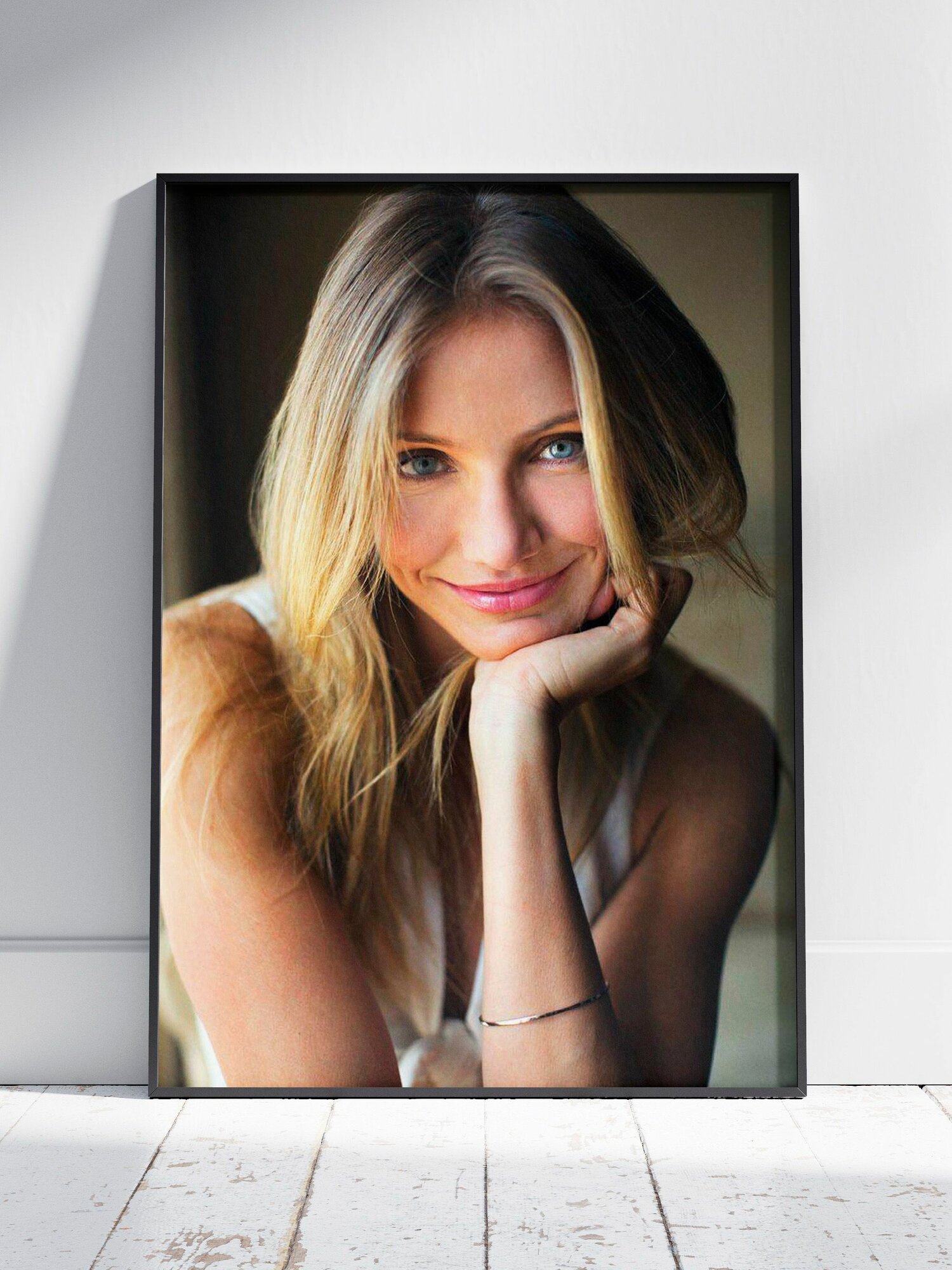 Плакат на стену для интерьера Кэмерон Диаз (Cameron Diaz 9) - Постер по актеру фильма, кино, сериала формата A4 (21x30 см)