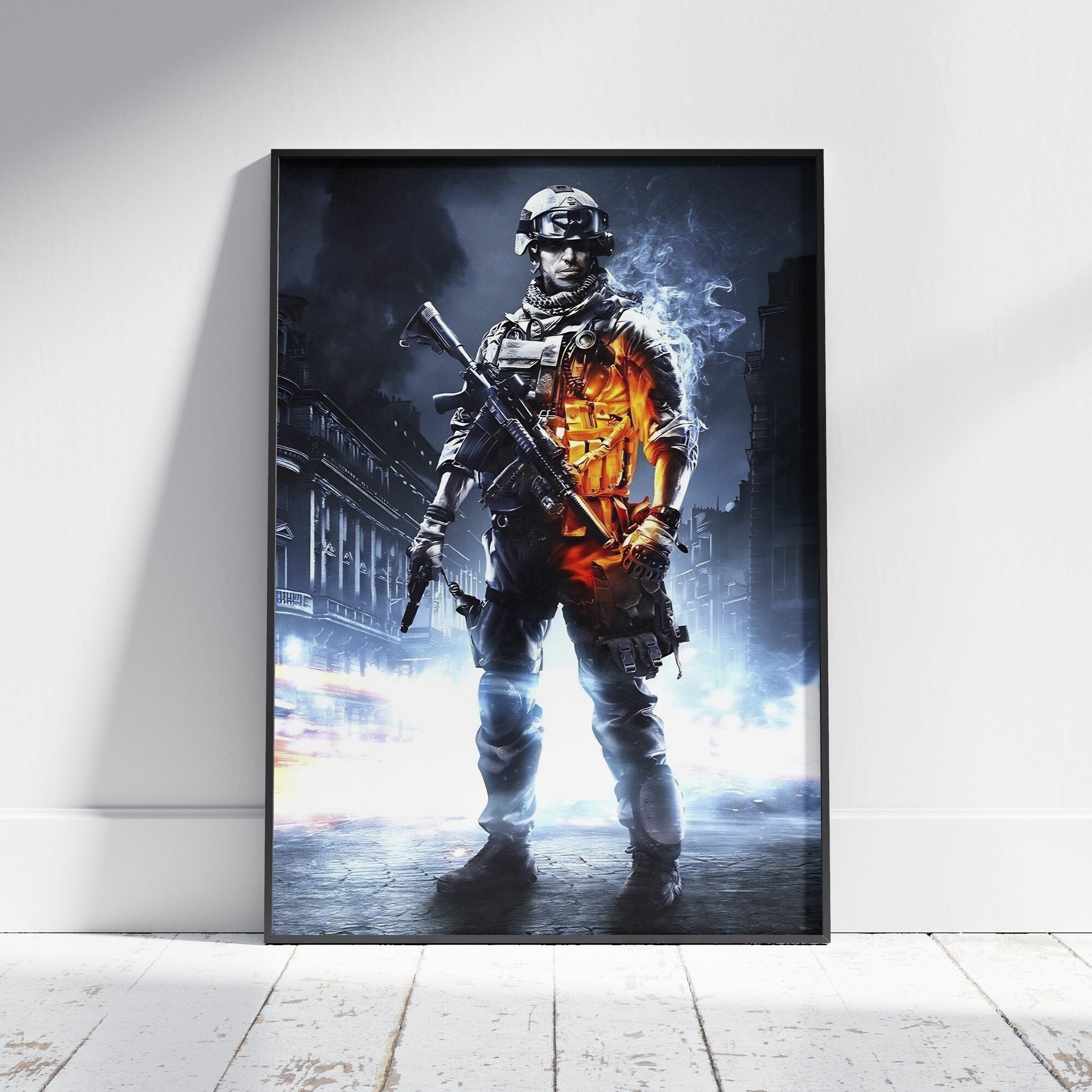 Плакат на стену для интерьера Бателфилд (Battlefield 3 - 4) - Постер по игре формата А4 (21x30 см)