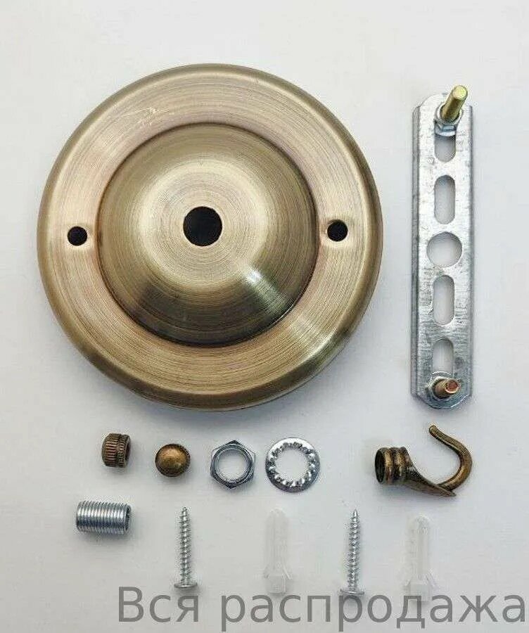 Крюк потолочный с основанием для подвесной люстры и светильника