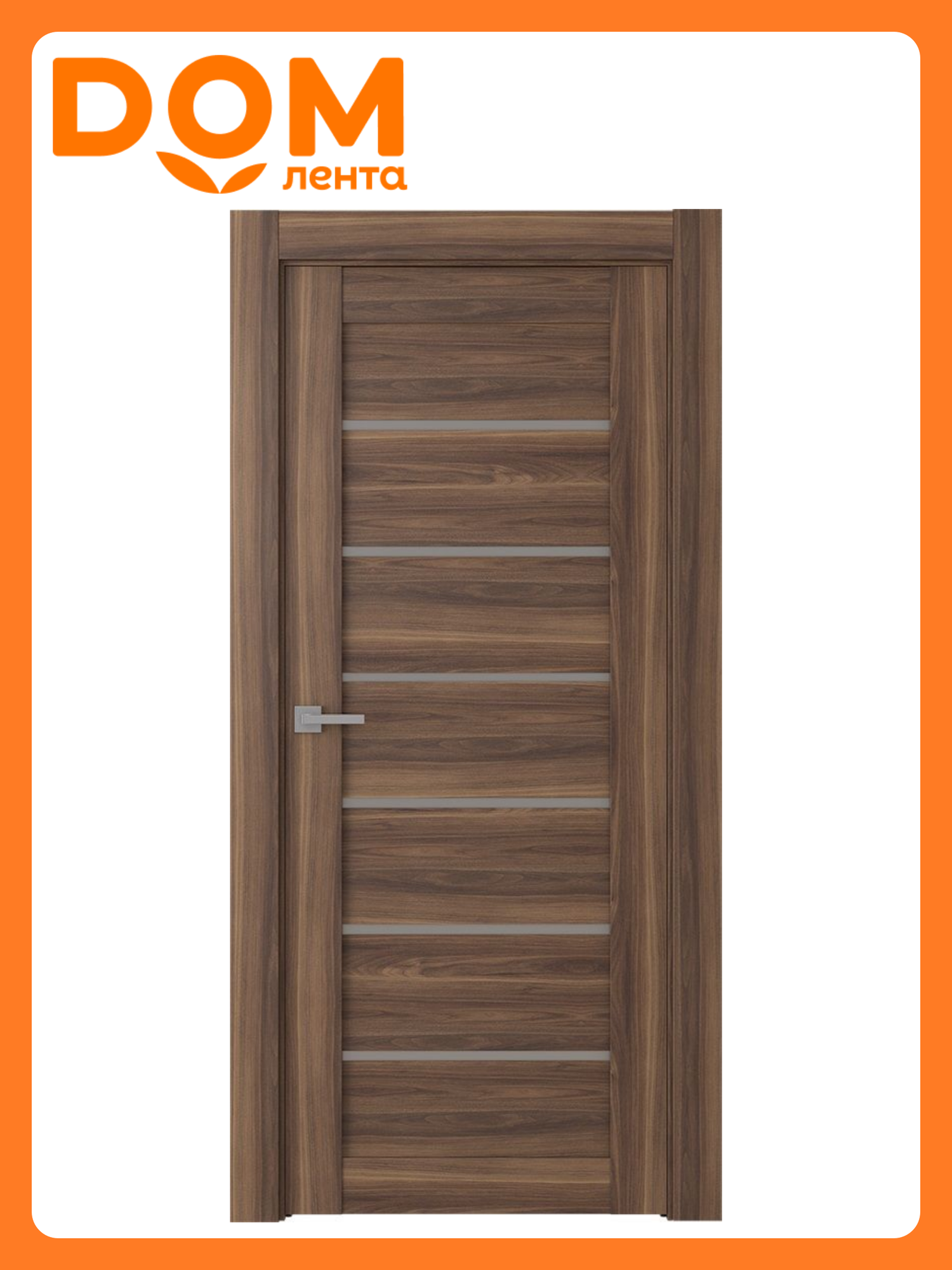 Межкомнатная дверь BELWOODDOORS "ALBA", МДФ, стекло, CPL покрытие, коричневый