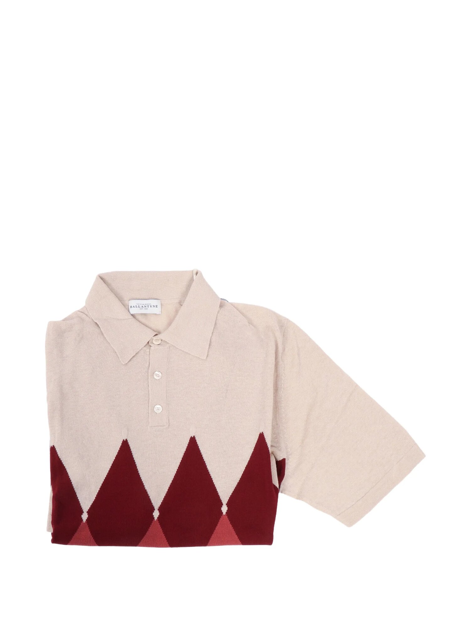 Рубашка Ballantyne Argyle-pattern short-sleeves polo shirt, размер 52 — фото 1