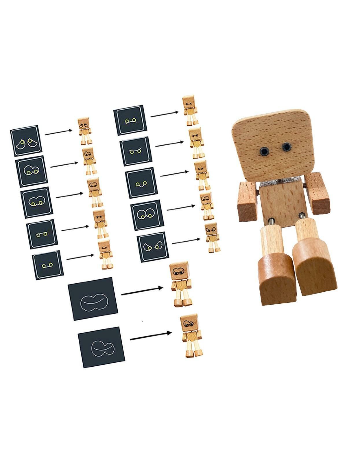 Деревянная кукла на трясущихся ножках, Фигурки трясущихся человечков, Украшение рабочего стола деревянного автомобиля, Аксессуары для приборной панели автомобиля ручной работы