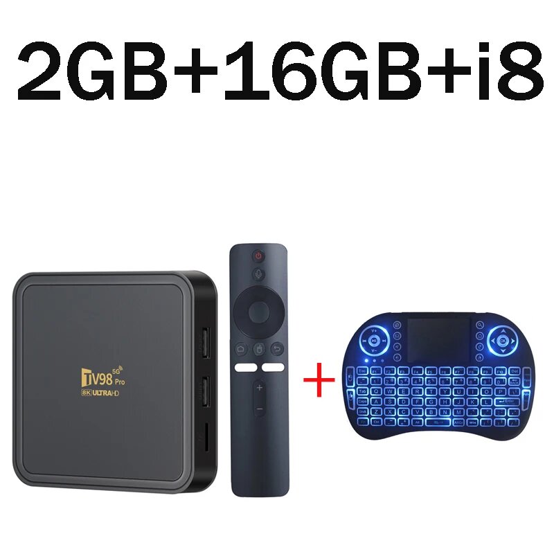 CLIBABIQBOX TV98 Pro ATV 8K Android 14 ТВ приставка 2ГБ/16ГБ