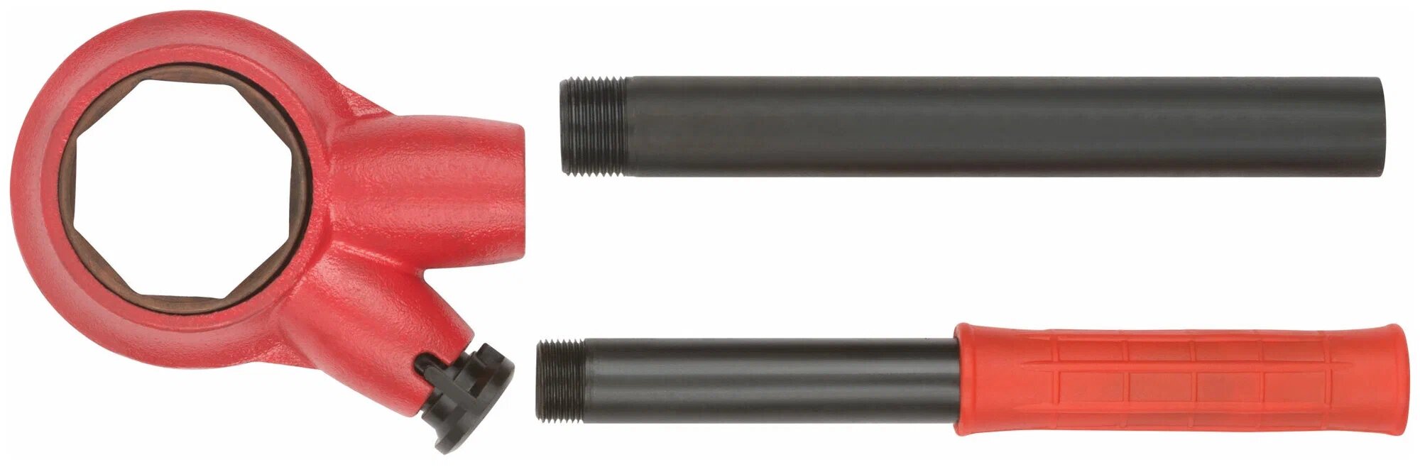 Трещотка для клуппов FIT 1/4"-1 1/4", с удлинителем, 520 мм 70070