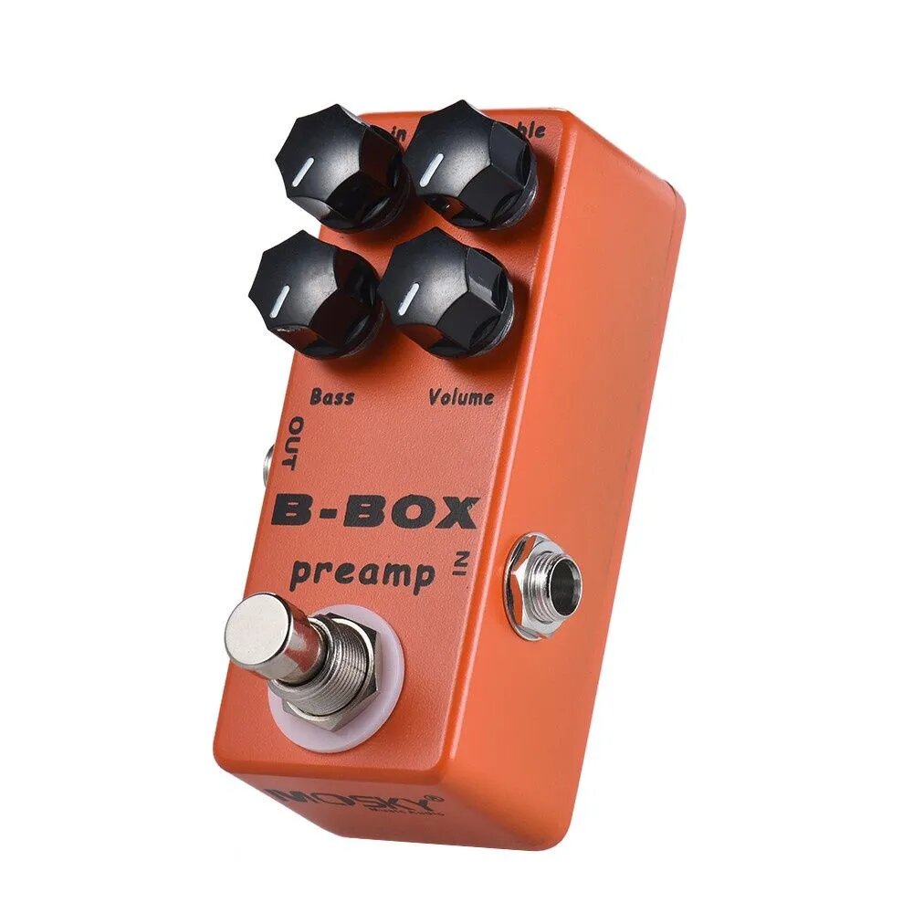 Бас-гитара MOSKY B-Box С Гитарными Эффектами Overdrive Pedal Board — фото 1