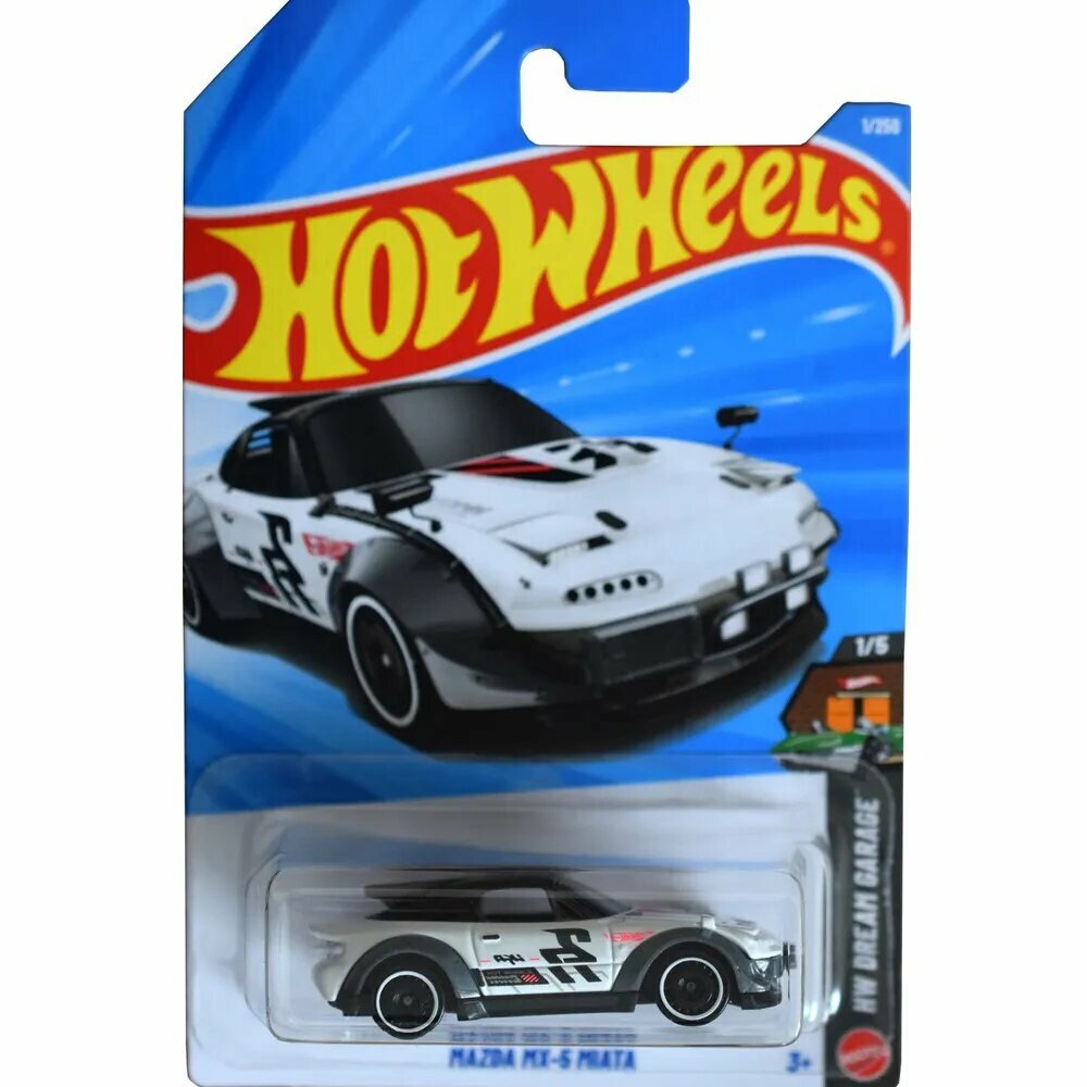 Игрушечная машинка Hot Wheels Mazda MX-5 Miata 1:64 сплав 2026B / 1/250 серия HW Dream Garage