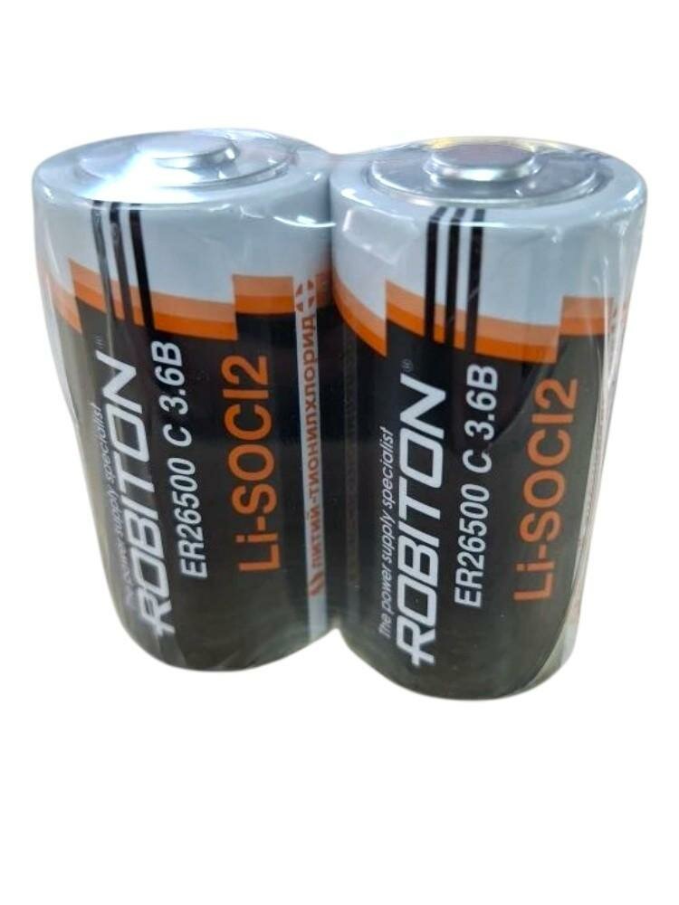 Батарейка Robiton ER26500 3.6V size C Li-SOCl2 SR2 , 2шт.