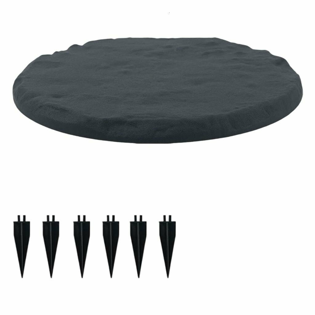 Садовые плитки из смолы, Синий - Круглый