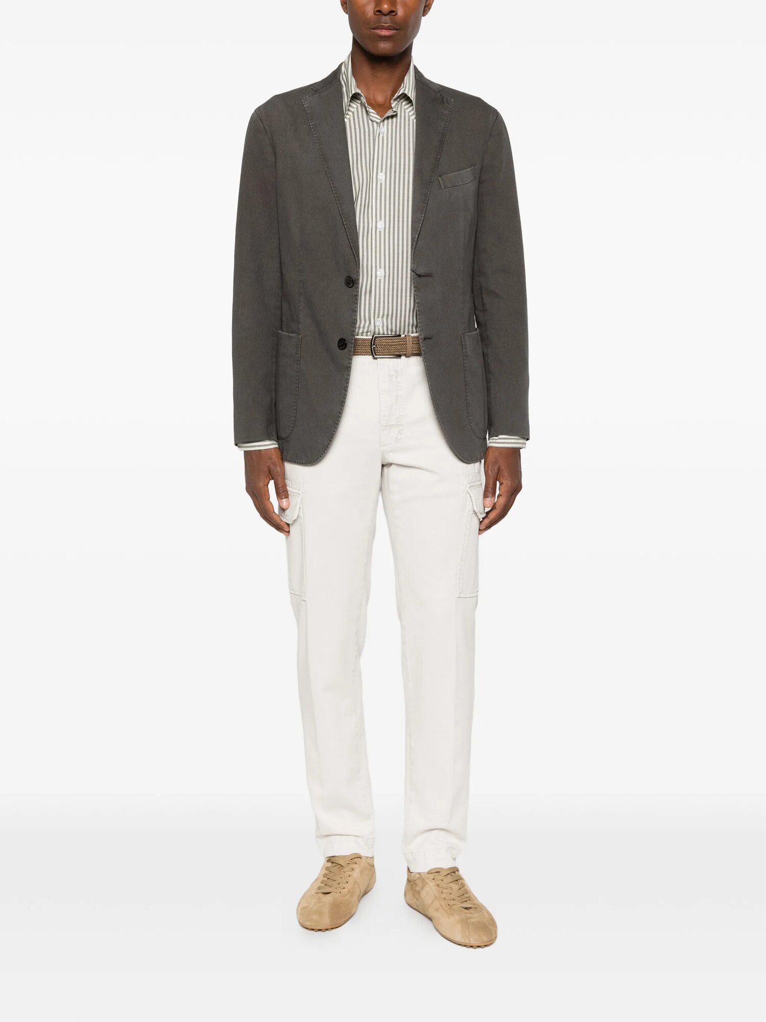 Куртка Boglioli K-jacket single-breasted patch-pocket blazer, размер 56, серый — фото 1