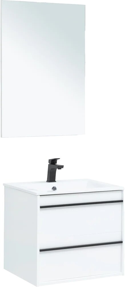 Мебель для ванной комнаты Aquanet Lino 60 белый матовый