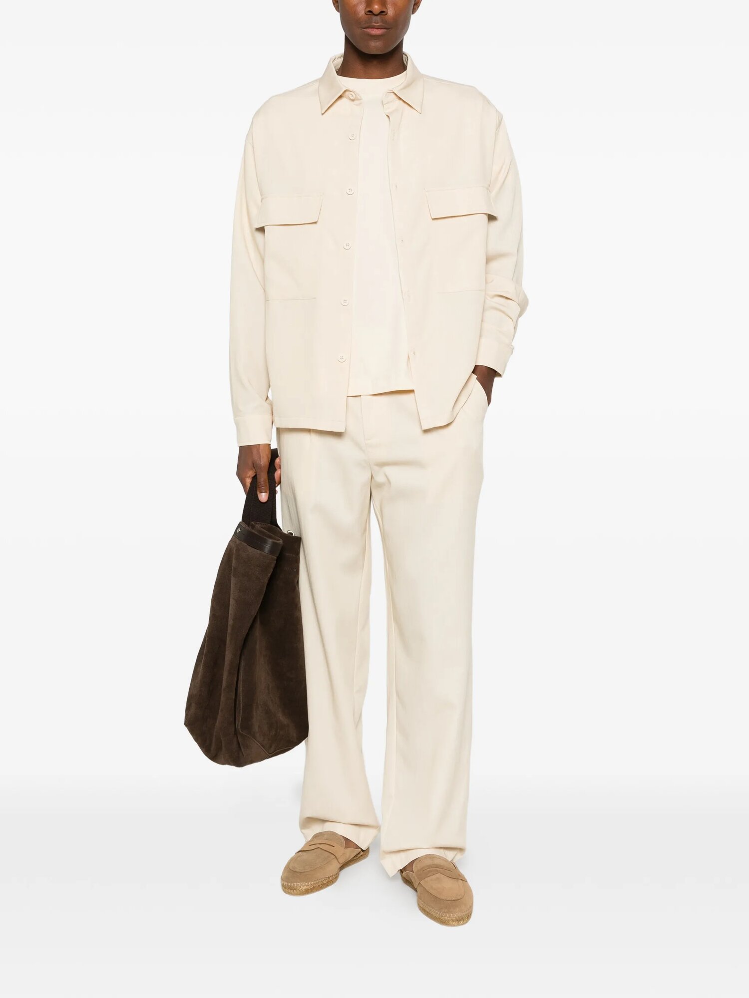 Брюки Imperial Pleated straight trousers, размер 48, разноцветный — фото 1