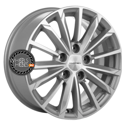 Диск автомобильный литой Khomen Wheels KHW1611 (Toyota/Suzuki) 16x6.5 5x114.3 et45 dia60.1 F-Silver-FP