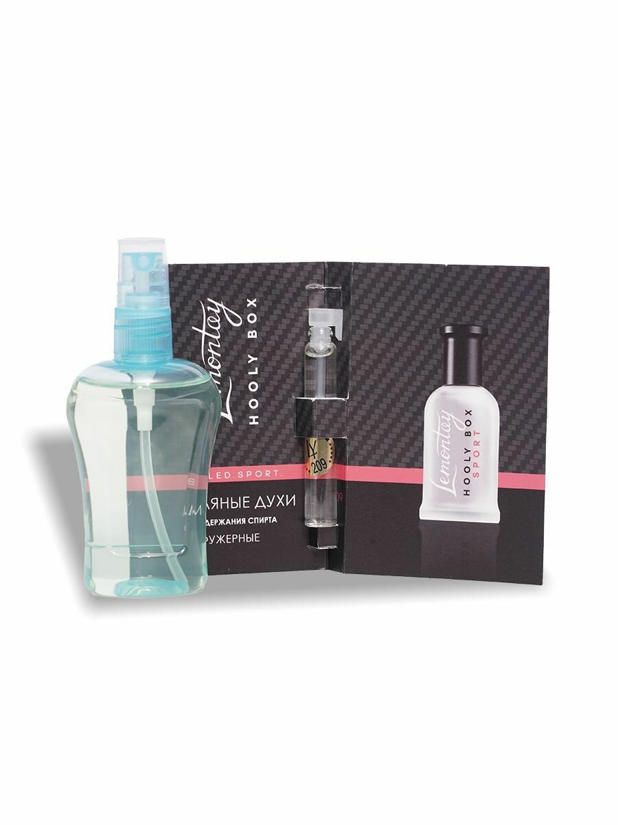 Lemontay №209, духи мужские Bottled sport, флакон с распылителем 55 мл + подарок масляные духи 3 мл