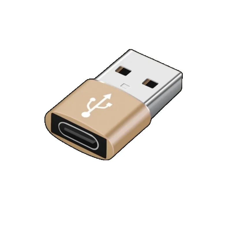 Адаптер USB OTG Type-C (Gold)