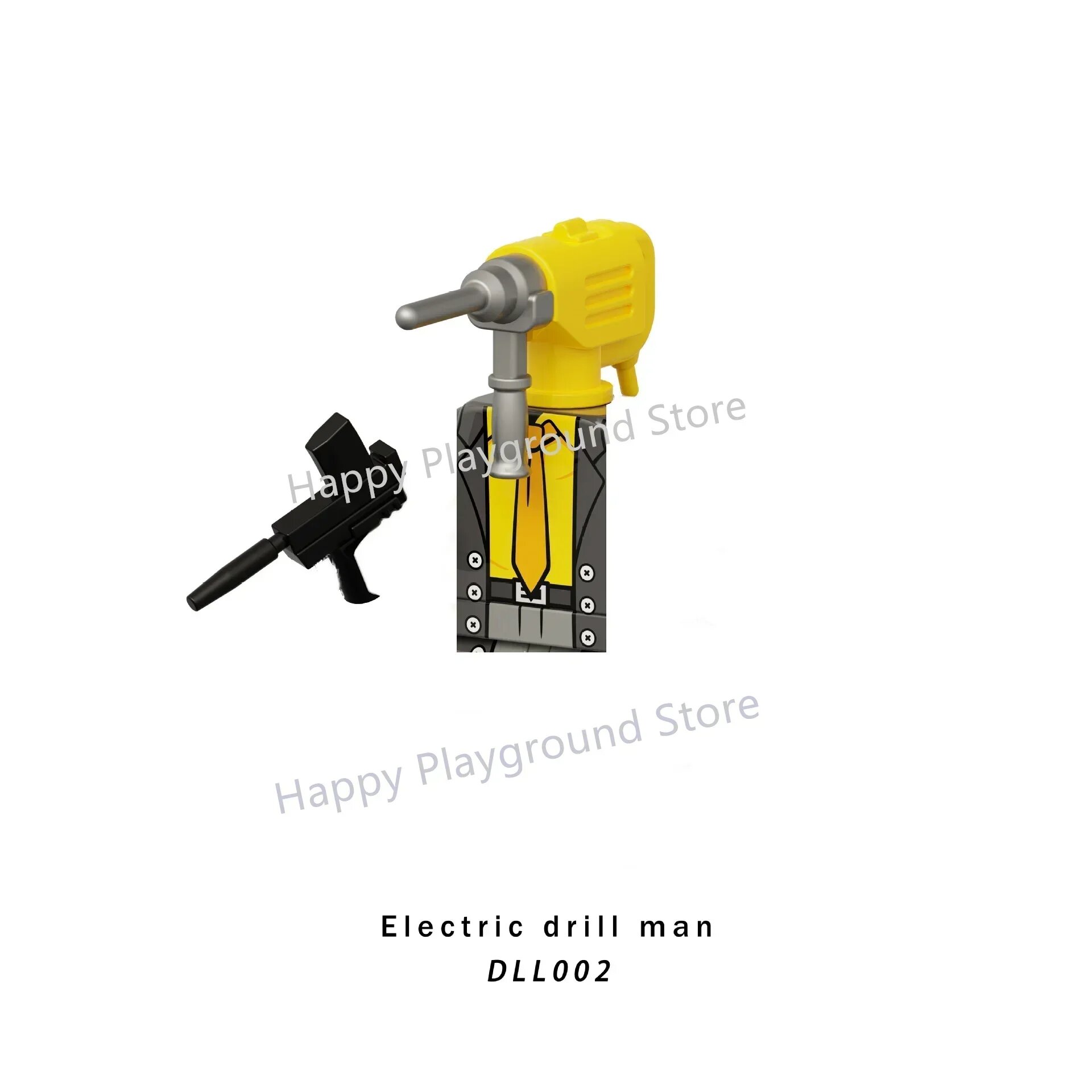 OTRAINBOW Блочные конструкторы Skibidi Toilet Man Желтый, DLL002 Drill man