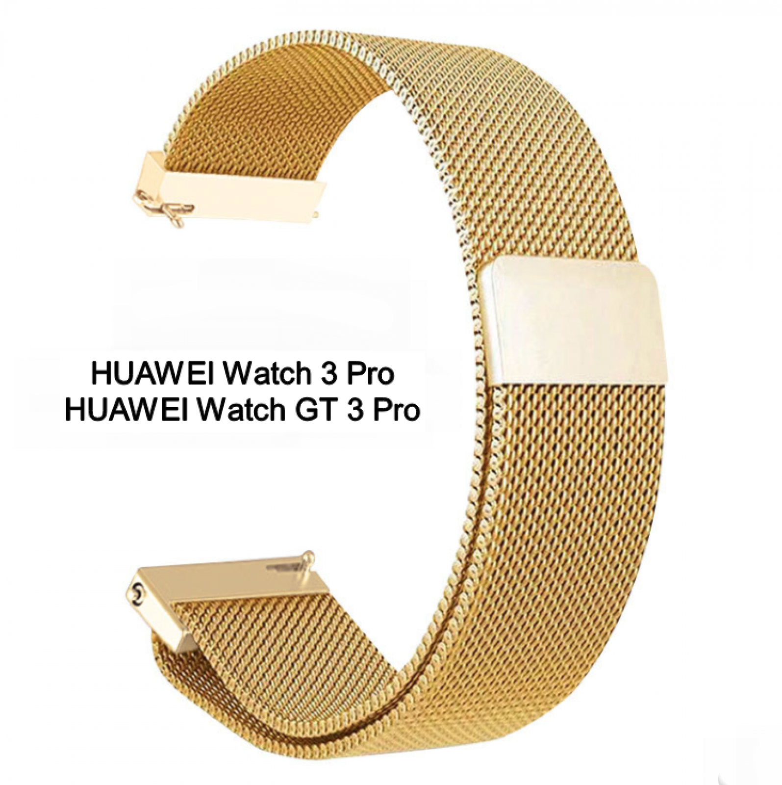 Миланский ремешок-браслет MyPads Milanese для HUAWEI Watch 3 Pro/GT 3 Pro из нержавеющей стали с магнитным замком