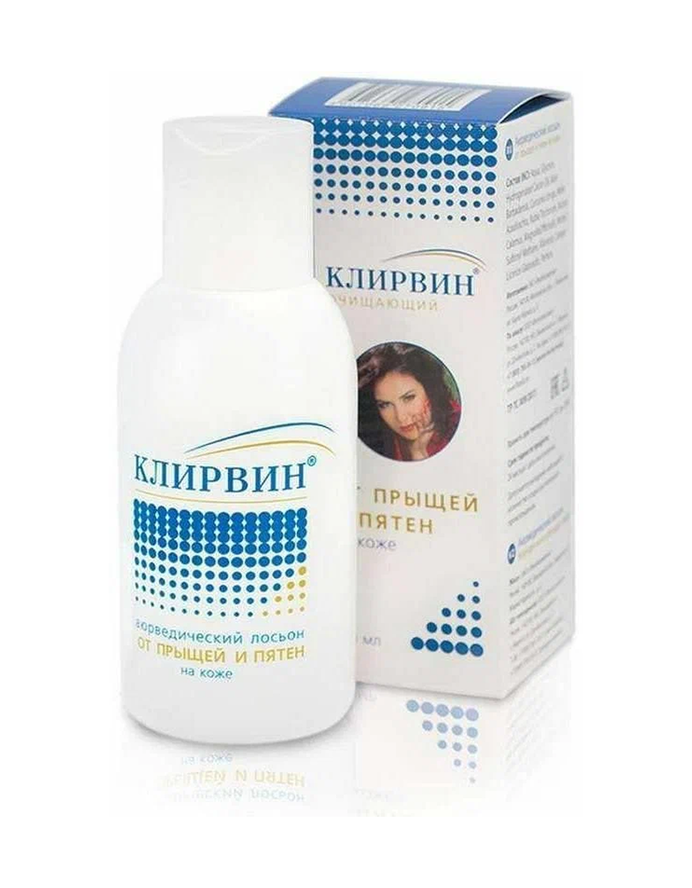 Клирвин, лосьон, от прыщей и пятен на коже, для всех типов кожи, 100 мл