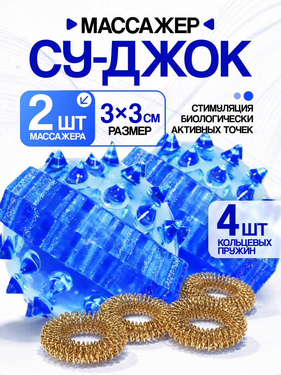 Набор Массажный шарик в коробке Торг Лайнс (синий) (2 шт) акупунктурный массаж
