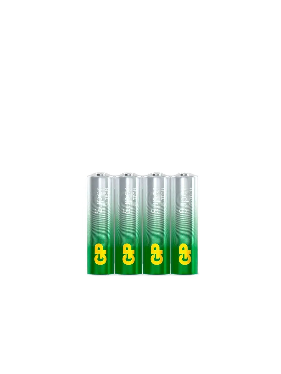 Батарейки 4шт, GP Super G-Tech, AA (LR06, 15 А), алкалиновые