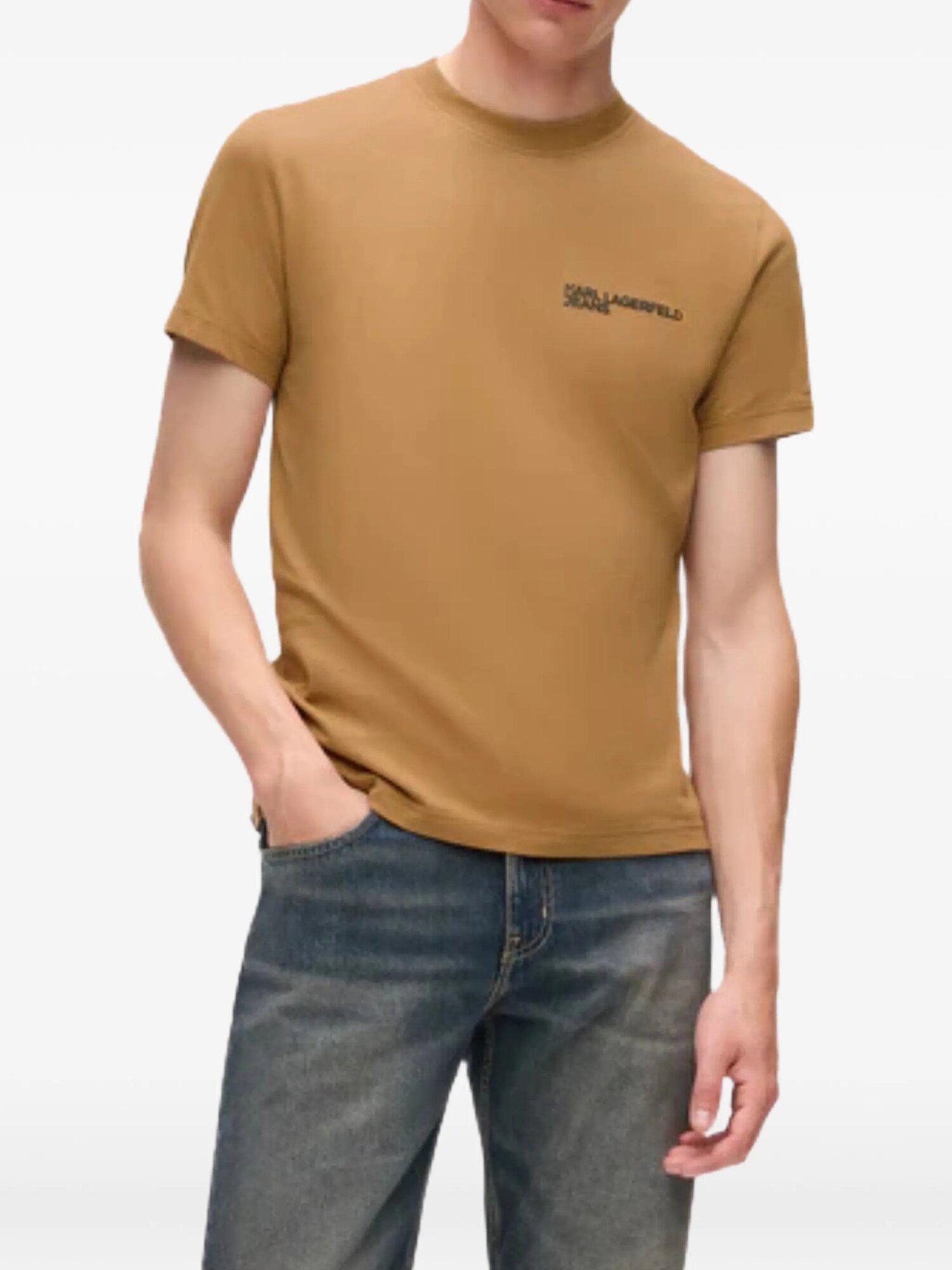 Футболка KARL LAGERFELD JEANS Essential, размер 54, brown — фото 1