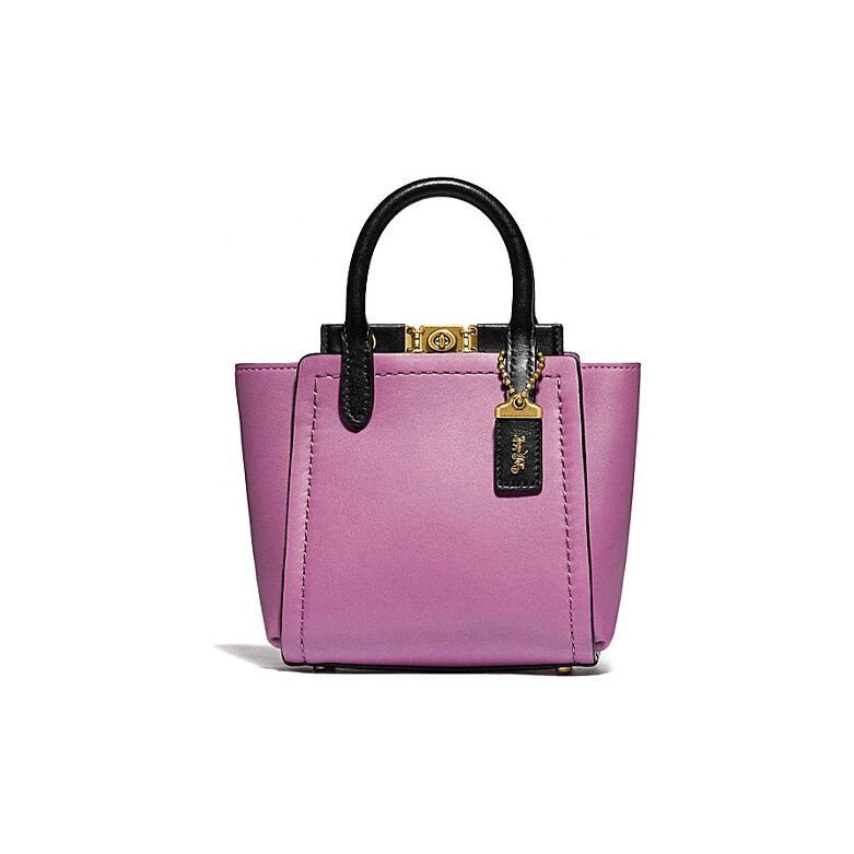 Сумка Coach, фактура матовая, розовый/фиолетовый — фото 1