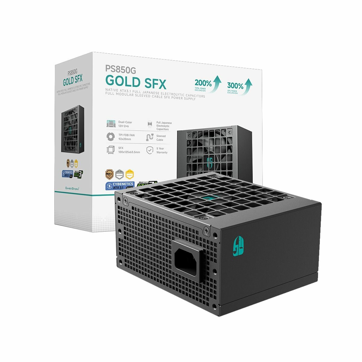 Блок питания ПК GamerStorm PS850G-FE, (R-PS850G-FE0B-WGEU)