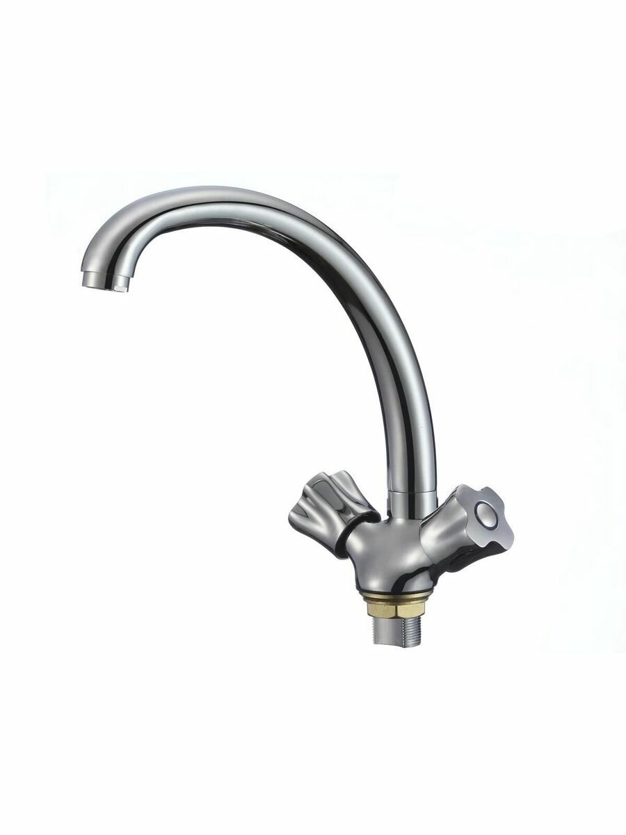 Смеситель для кухни РМС SL116-273F двуручковый хром