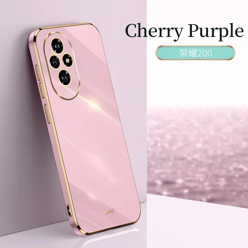 Чехол Honor 200 Cherry Purple, фиолетовый