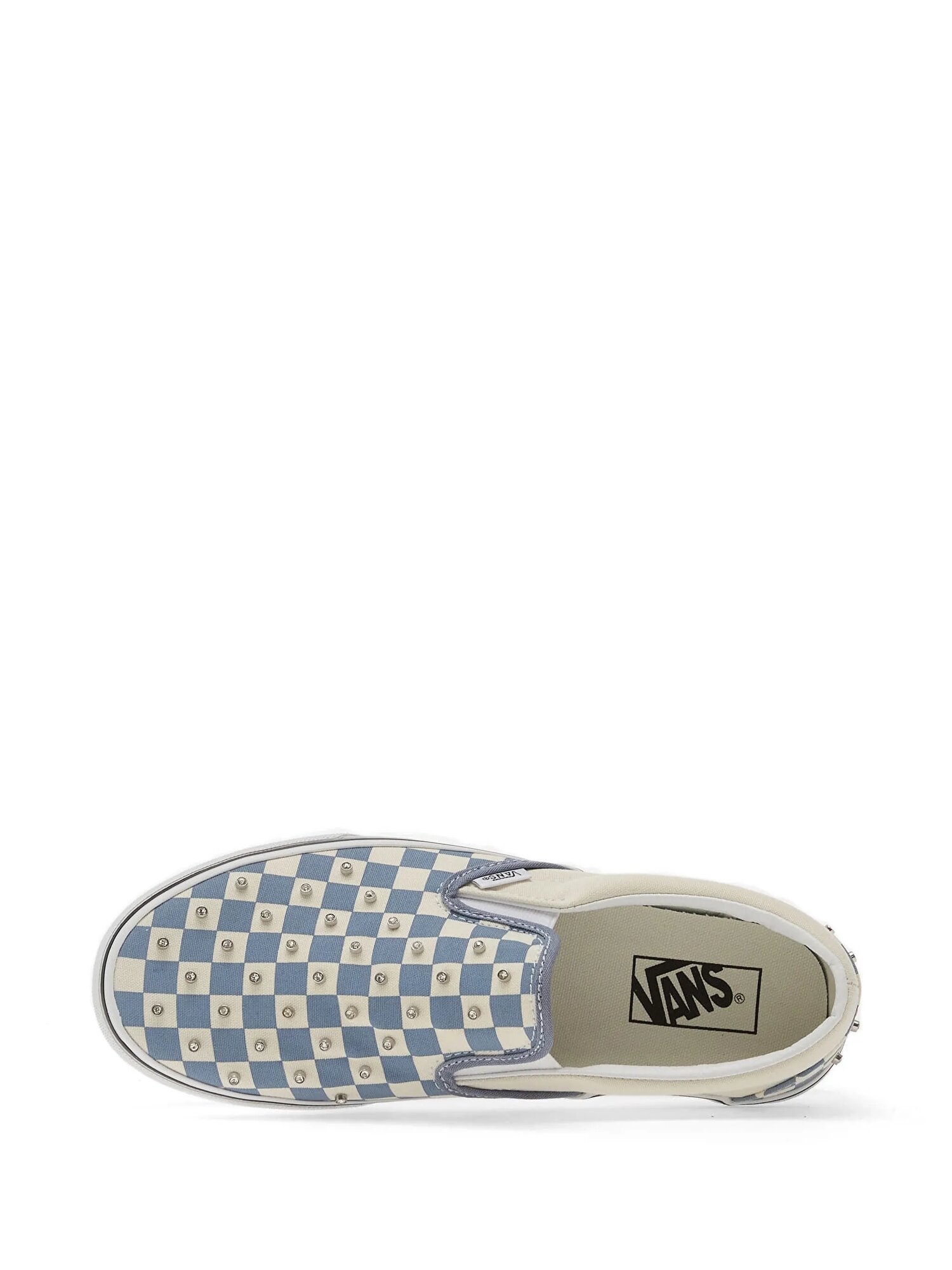 Кроссовки VANS Checkerboard stud-embellished sneakers, размер 7,5 US — фото 1