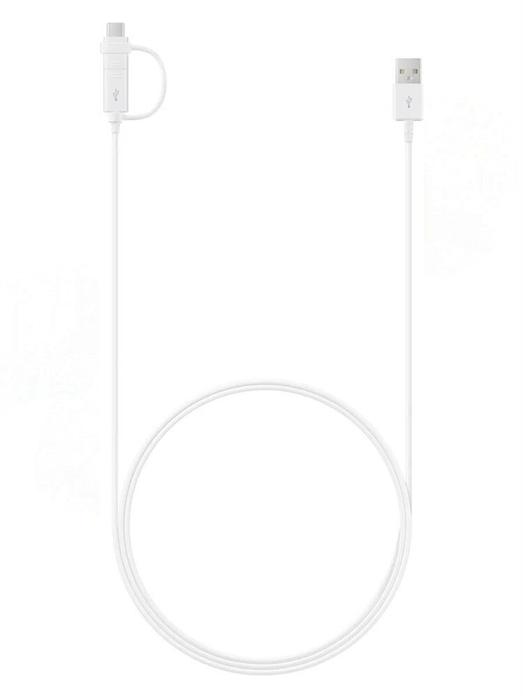 Samsung Кабель для зарядки 2 в 1 Samsung Type-C/MicroUsb - Usb 1.5м EP-DG930DWEGRU Версия RU