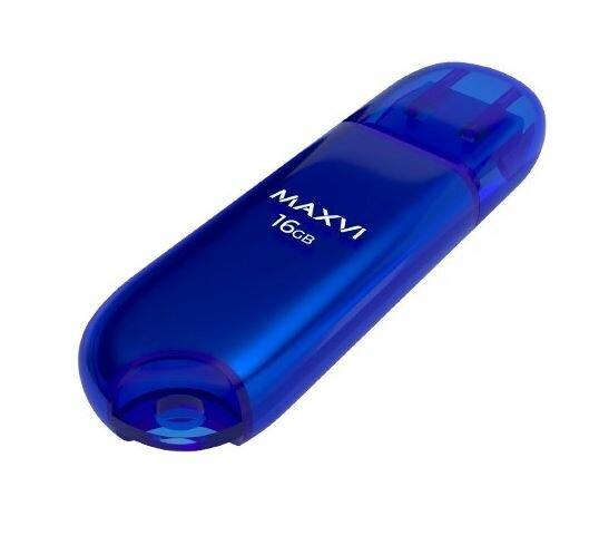 USB Flash Maxvi P1, 16 Гб, синий, [FD16GBUSB20C10P1]