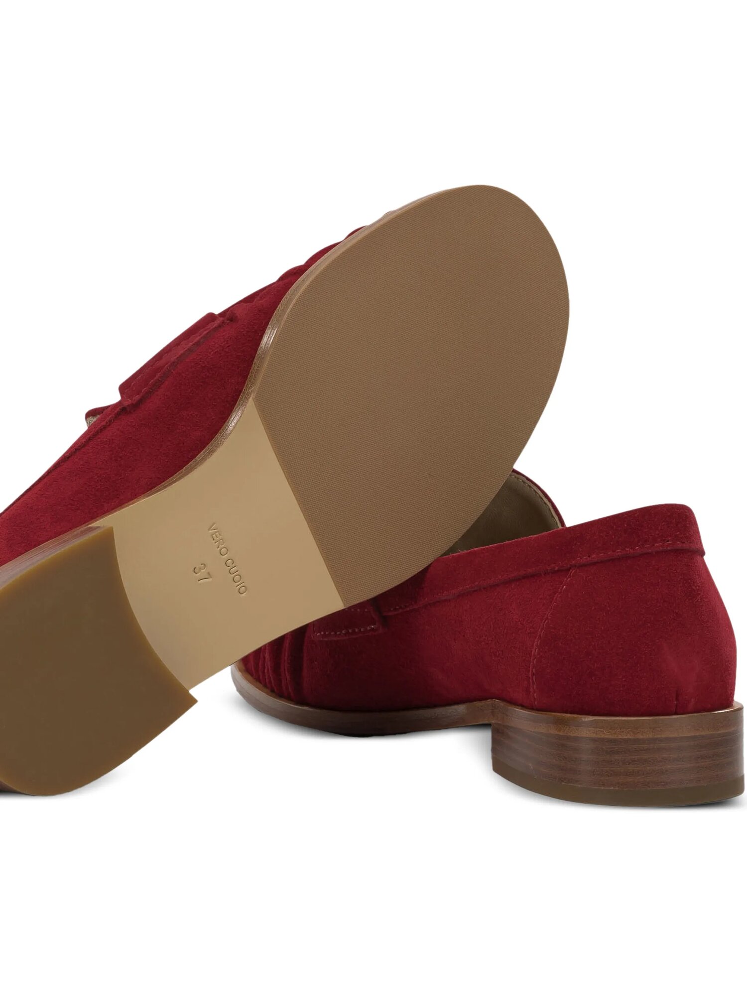 Лоферы STRATEGIA Suede penny loafers, размер 39, red — фото 1