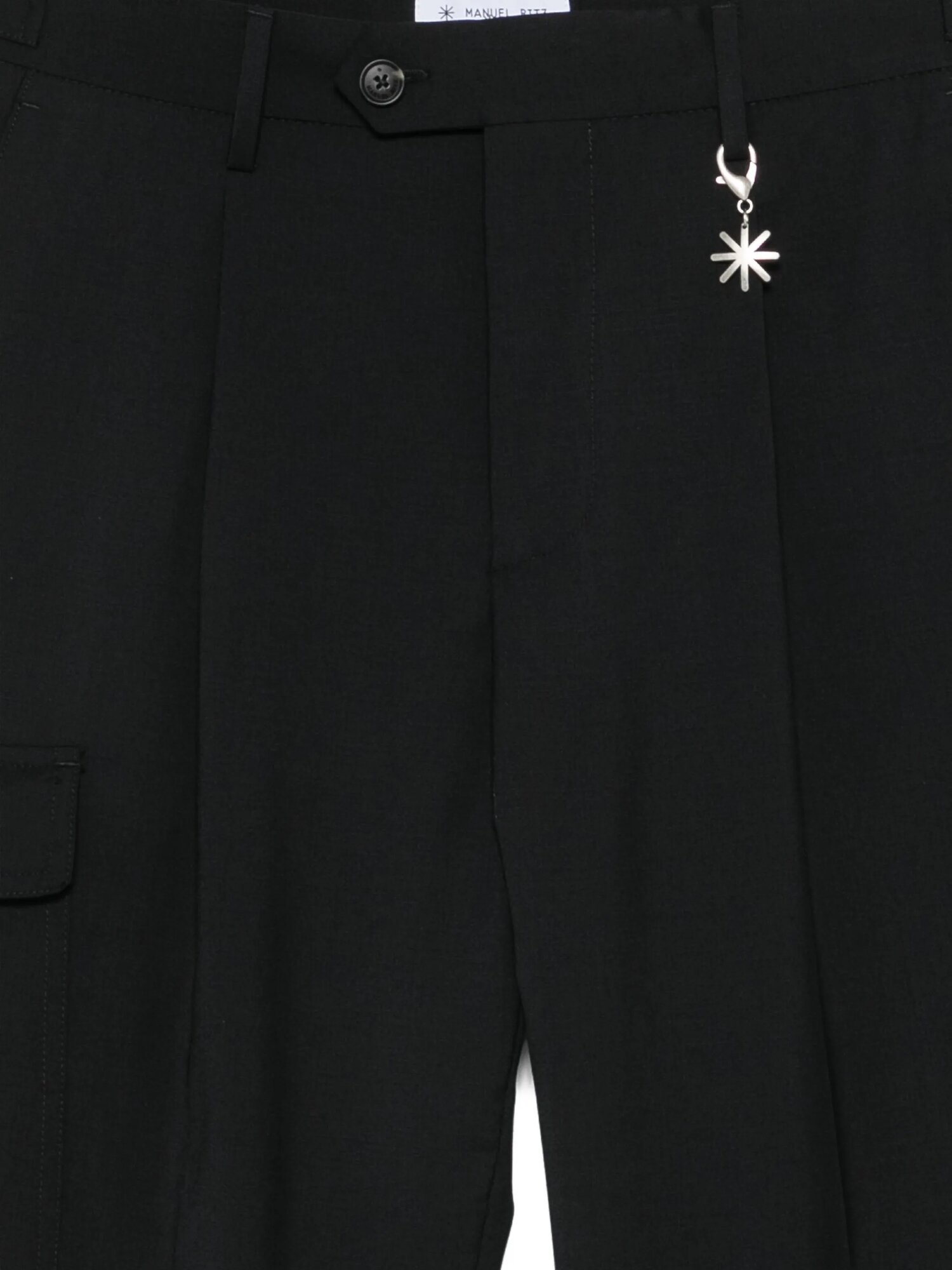 Брюки Manuel Ritz Pleated cargo pants, размер 44, black/black — фото 1