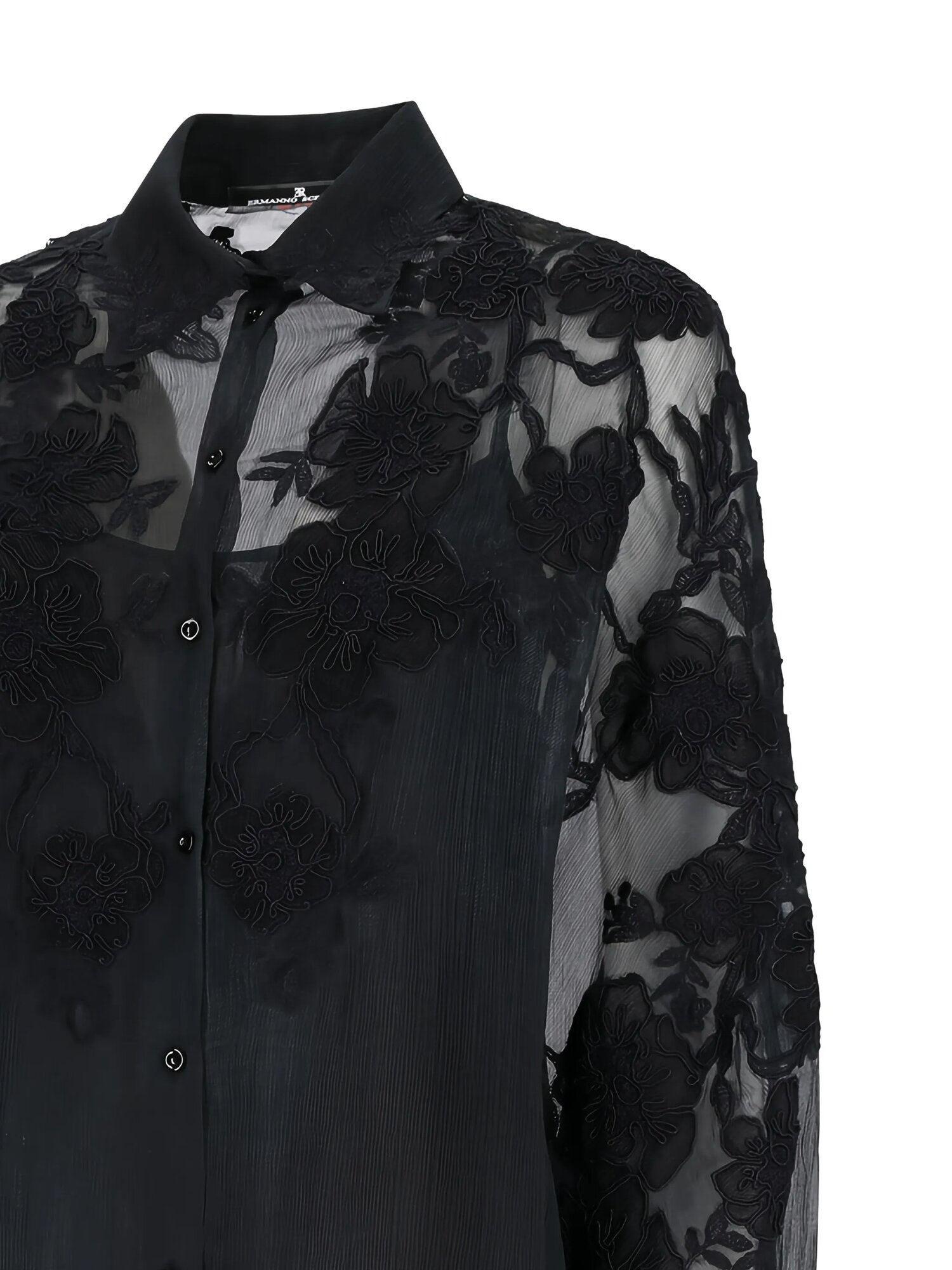 Рубашка Ermanno Scervino Embroidered sheer shirt, размер 44 — фото 1