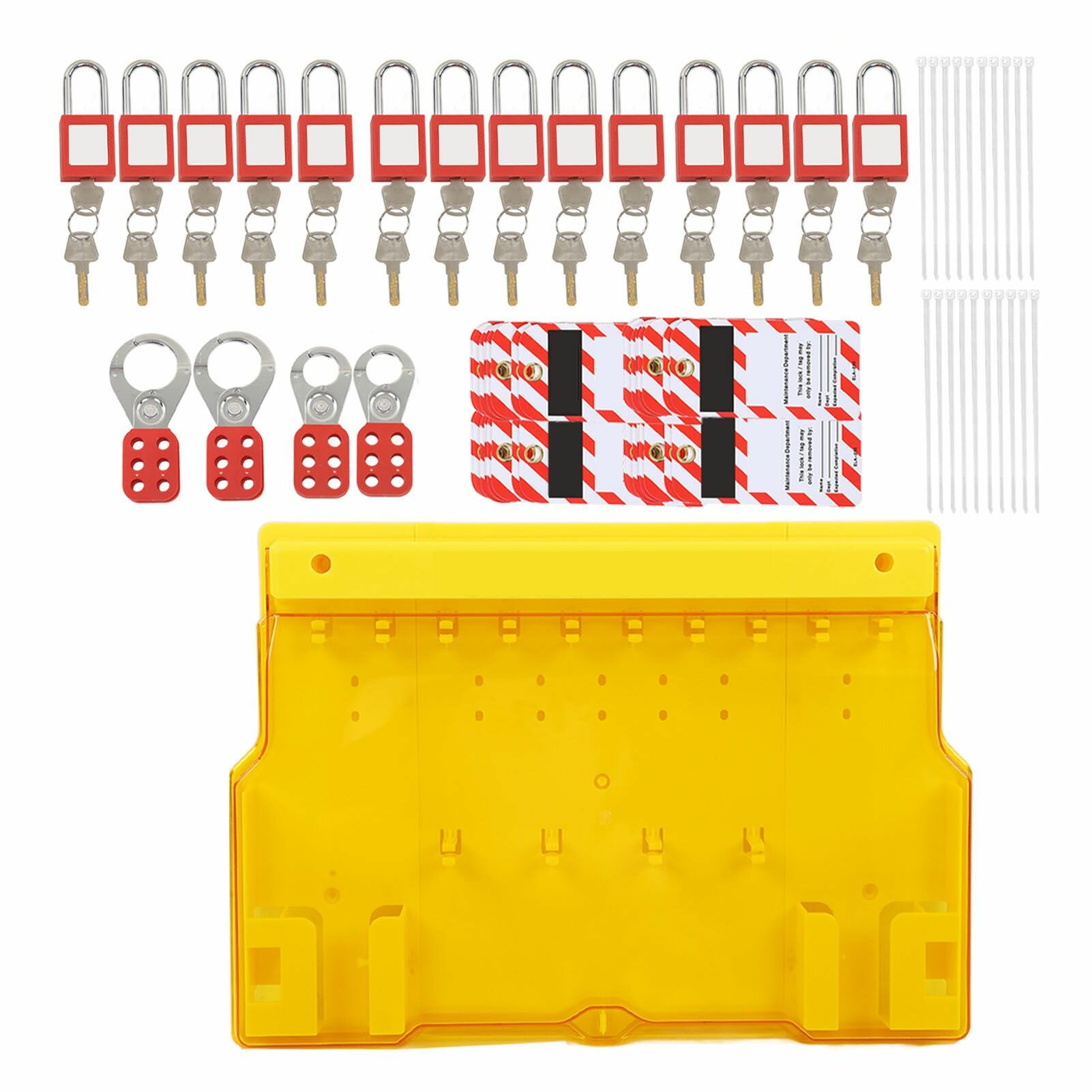 Набор Lockout Tagout с замками и бирками для обслуживания электрических панелей