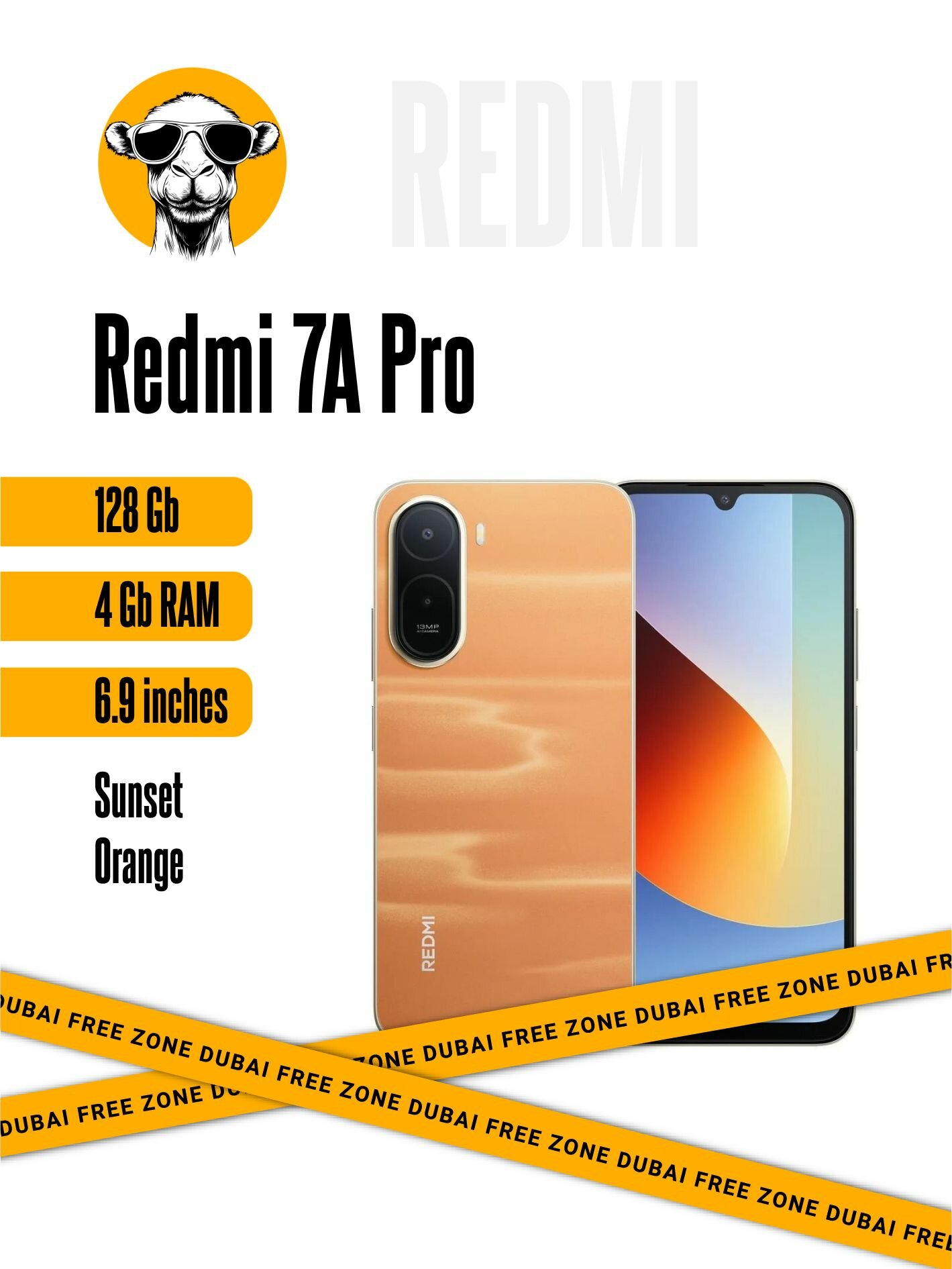 Смартфон Redmi A7 Pro 4/128Gb Sunset Orange
