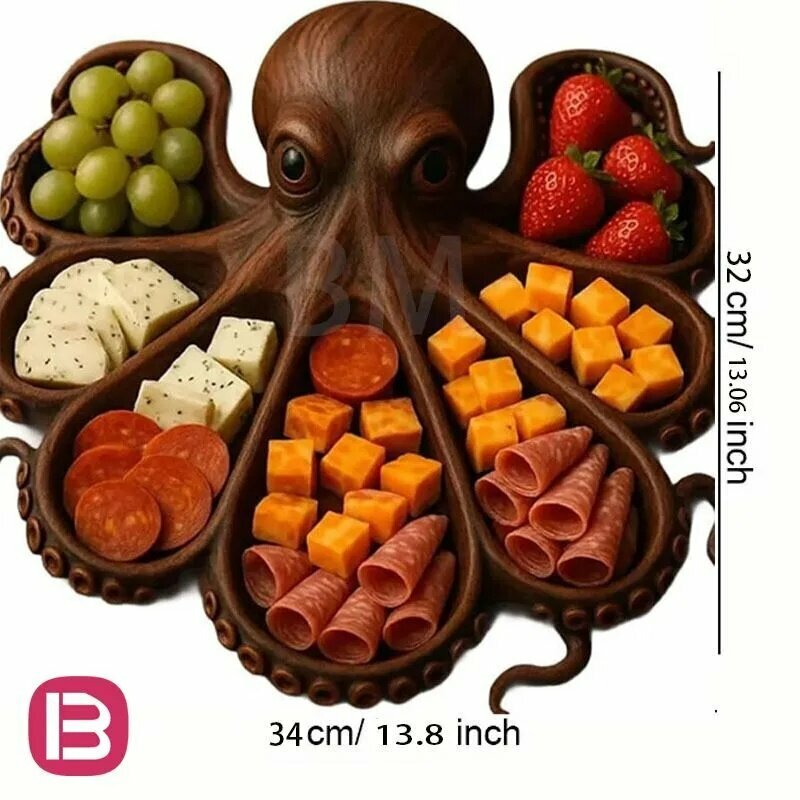 Блюдо Ляган, 1 шт Octopus A-big-34*32*3cn