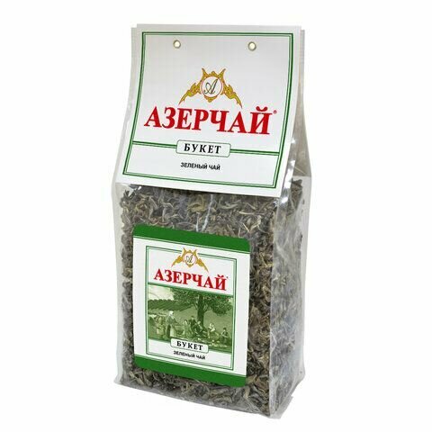 3 шт. Чай листовой азерчай "Букет" зеленый крупнолистовой 400 г, 418039
